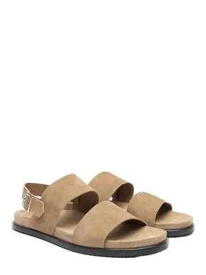 SCAROSSO SCAROSSO Antonio Closed-toe Sandals Beige - Suede