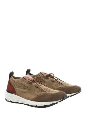 SCAROSSO Robbie Running Sneakers Taupe - Knit