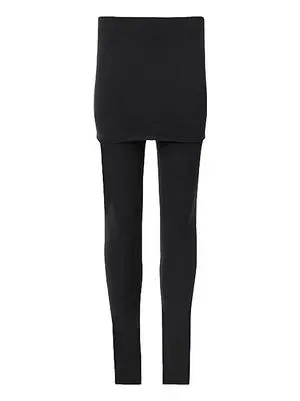 ALLSAINTS Raffi Slim-fit High-rise Cotton Leggings - Black