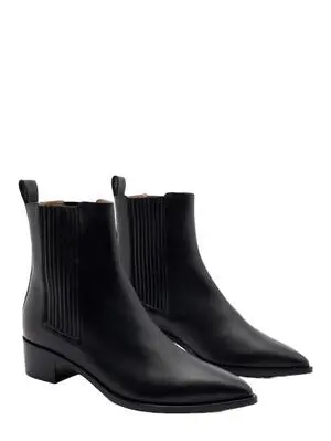 SCAROSSO Olivia Chelsea Boots - Black - Calf