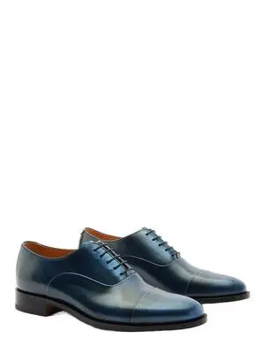 SCAROSSO Lorenzo Oxfords - Blue - Calf