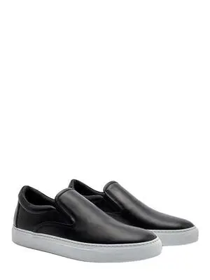 SCAROSSO Filippo Slip-On Sneakers Black - Calf