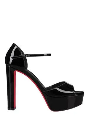 CHRISTIAN LOUBOUTIN 130mm Sandaloo Platform Sandals - Black