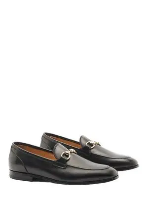 SCAROSSO Horsebit Loafer - Black - Calf