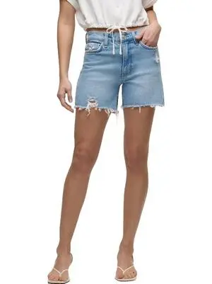 Hudson Jeans Devon High-rise Boyfriend Short - Rush Destructed
