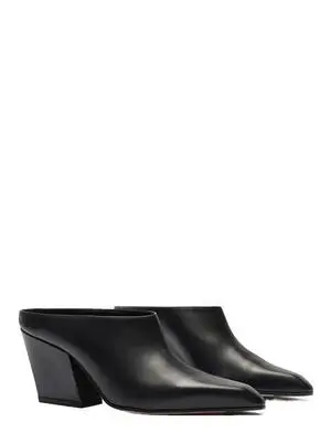 SCAROSSO Holly Mules - Black - Calf