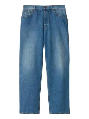 Burberry Loose Fit Jeans - Mid Blue