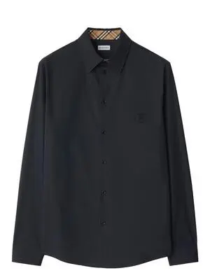 Burberry Cotton Poplin Shirt - Navy