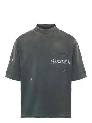 MAISON MARGIELA Logo-print T-shirt Grey