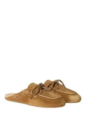 Miu Miu Suede Mules - Cinnamon