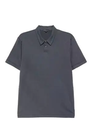 JAMES PERSE Brushed Lotus Polo Shirt - Blue