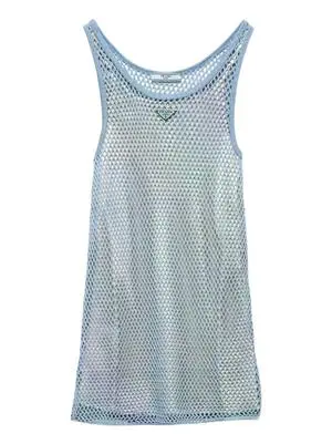 Prada Mesh Tank Dress - Blue