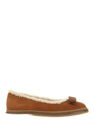 FERRAGAMO Dancers Ballerinas - Brown
