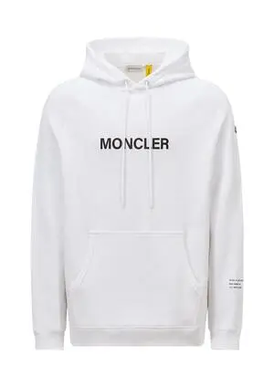 Moncler Printed Hoodie - White