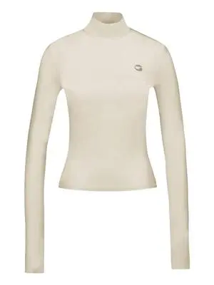 Coperni High Neck T-shirt - Beige
