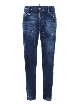 Dsquared2 Straight Fit Denim Jeans Denim Dark Blue
