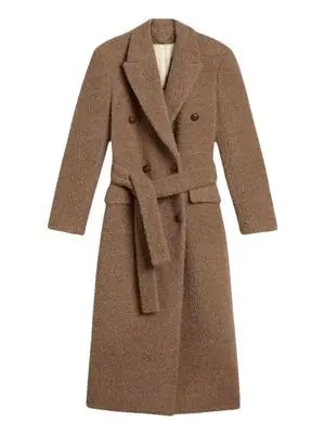 Golden Goose Long Coat With Belt - Grey