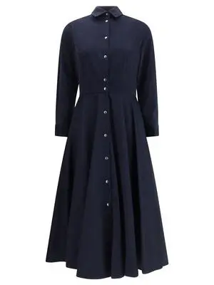 ELLA Long Wrap Dress - Blue