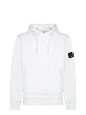 Stone Island Hooded Sweatshirt - White