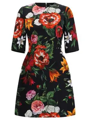 Dolce & Gabbana Floral Midi Dress - Multicolour