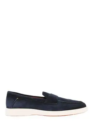 Santoni Suede Loafers - Blue