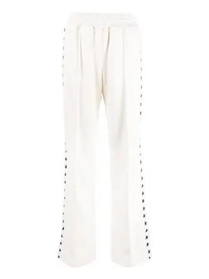 Golden Goose Technical Jersey Joggers With Stars - White