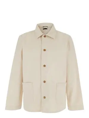 A.p.c. Kerlouan Cotton Jacket Beige