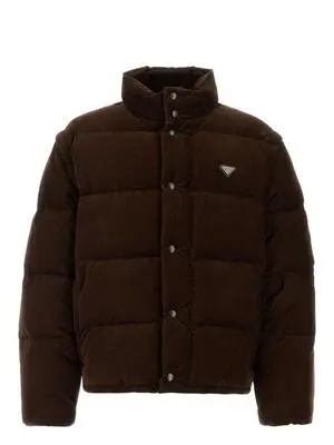 Prada Quilted Down Jacket - Brown
