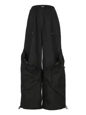 Attico Wide Leg Trousers - Black