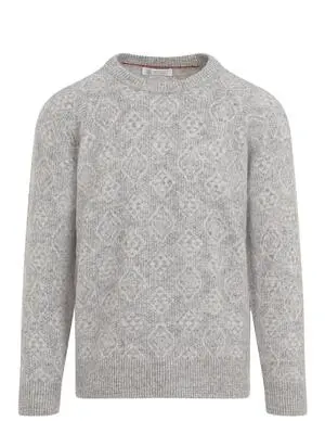 Brunello Cucinelli Roundneck Sweater - Grey