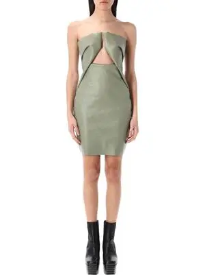 Rick Owens Prong Mini Dress - Celadon