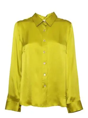 P.a.r.o.s.h Shiny Silk Shirt - Green