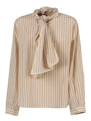 FORTE_FORTE Striped Taffeta Shirt