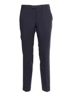 PT TORINO Master Stretch Virgin Wool Trousers - Blue