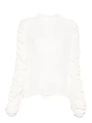 TWINSET Blouse With Gathered Sleeves