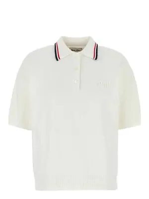 MIU MIU Stretch Terry Polo Shirt