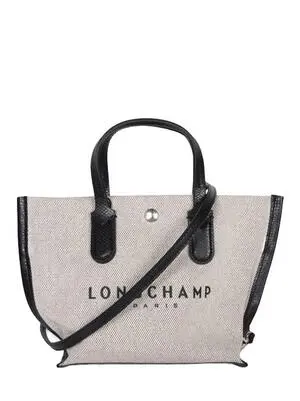 Longchamp Tote Bag With Leather Detailing - Beige
