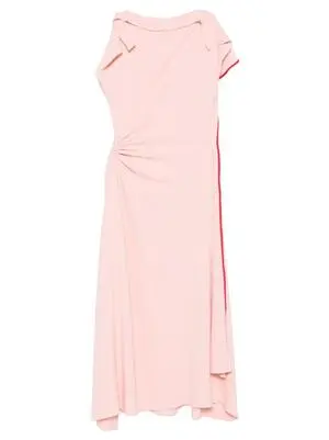 Victoria Beckham Gathered Dress - Pink