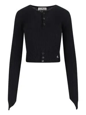 VIVIENNE WESTWOOD Cotton Cashmere Top - Black