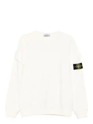 Stone Island Sweatshirt With Pocket - White