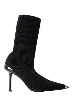 Alexander McQueen Pointed-toe Ankle Boots - Black