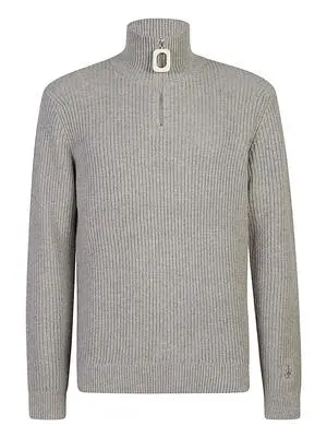 JW Anderson Sweater With Zip - Grey
