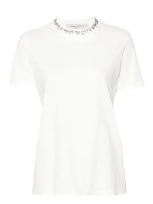 GOLDEN GOOSE DELUXE BRAND Embroidered Cotton T-Shirt