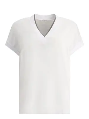 Brunello Cucinelli Cotton T-Shirt White