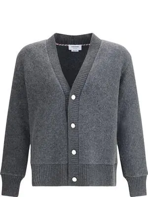 Thom Browne Wool Cardigan - Grey