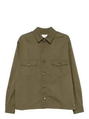 Saint Laurent Cotton Overshirt - Authentic Kaki