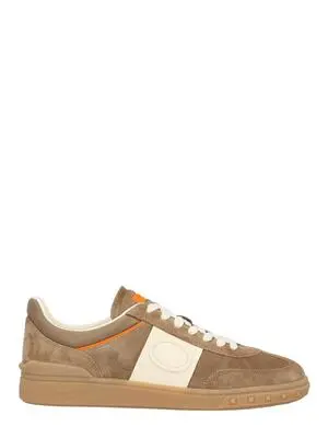 Valentino Garavani Upvillage Sneakers Dark Khaki/ivory/pumpkin