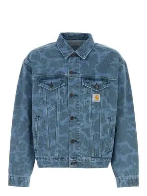 Carhartt Work In Progress Printed Denim Jacket Camouflage