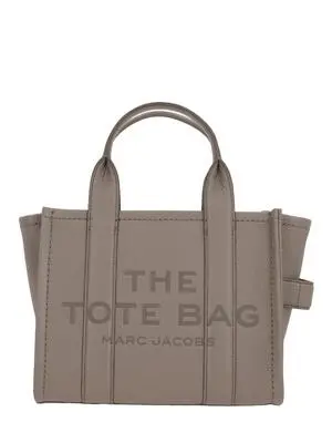 Marc Jacobs Grained Leather Tote Bag With Adjustable Strap Grey