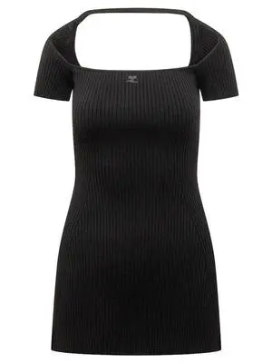 COURREGES Courrèges Mini Hyperbole Dress Black